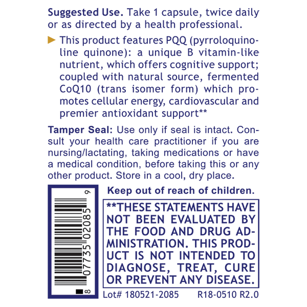 PQQ Complex with CoQ10 by Premier Research Labs – Biofield Expert