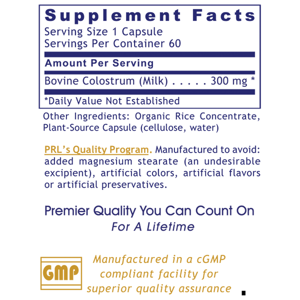 Colostrum-IgG™ (60 caps) by Premier Research Labs – Biofield Expert