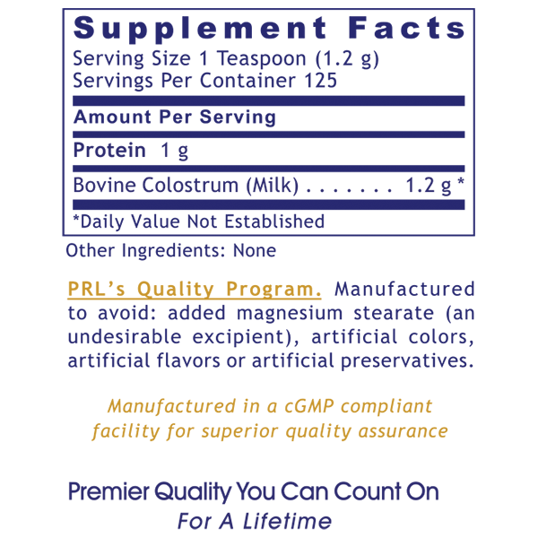 Colostrum-IgG™ (5 oz) Powder by Premier Research Labs – Biofield Expert